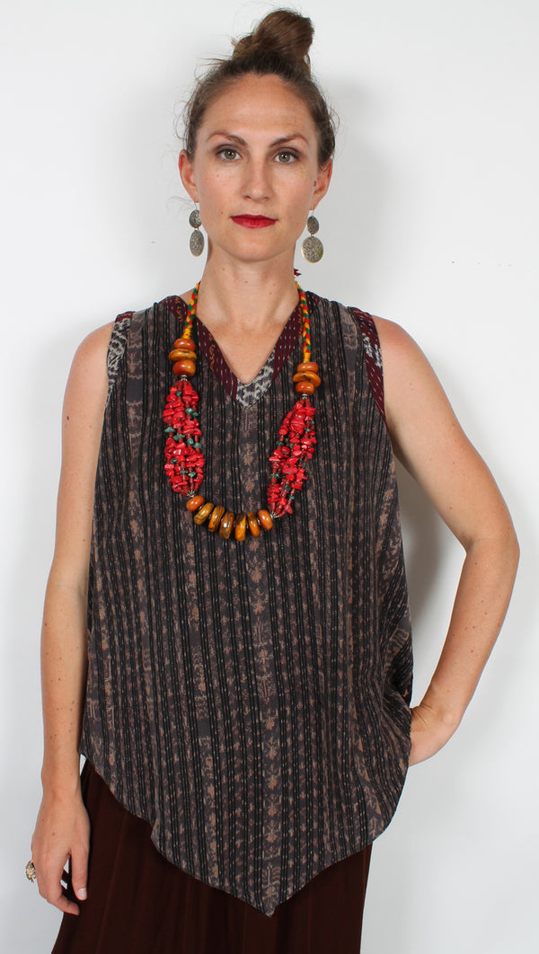 Tienda ho Ikat Cotton Monsoon Tank Top. Boho Hippie chic Fashions ...