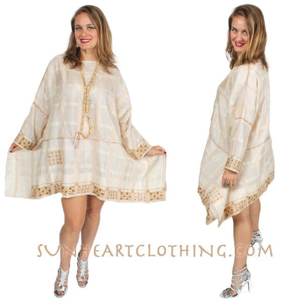Sunheart Boho Vintage Silk Top - sunheartbohoclothing